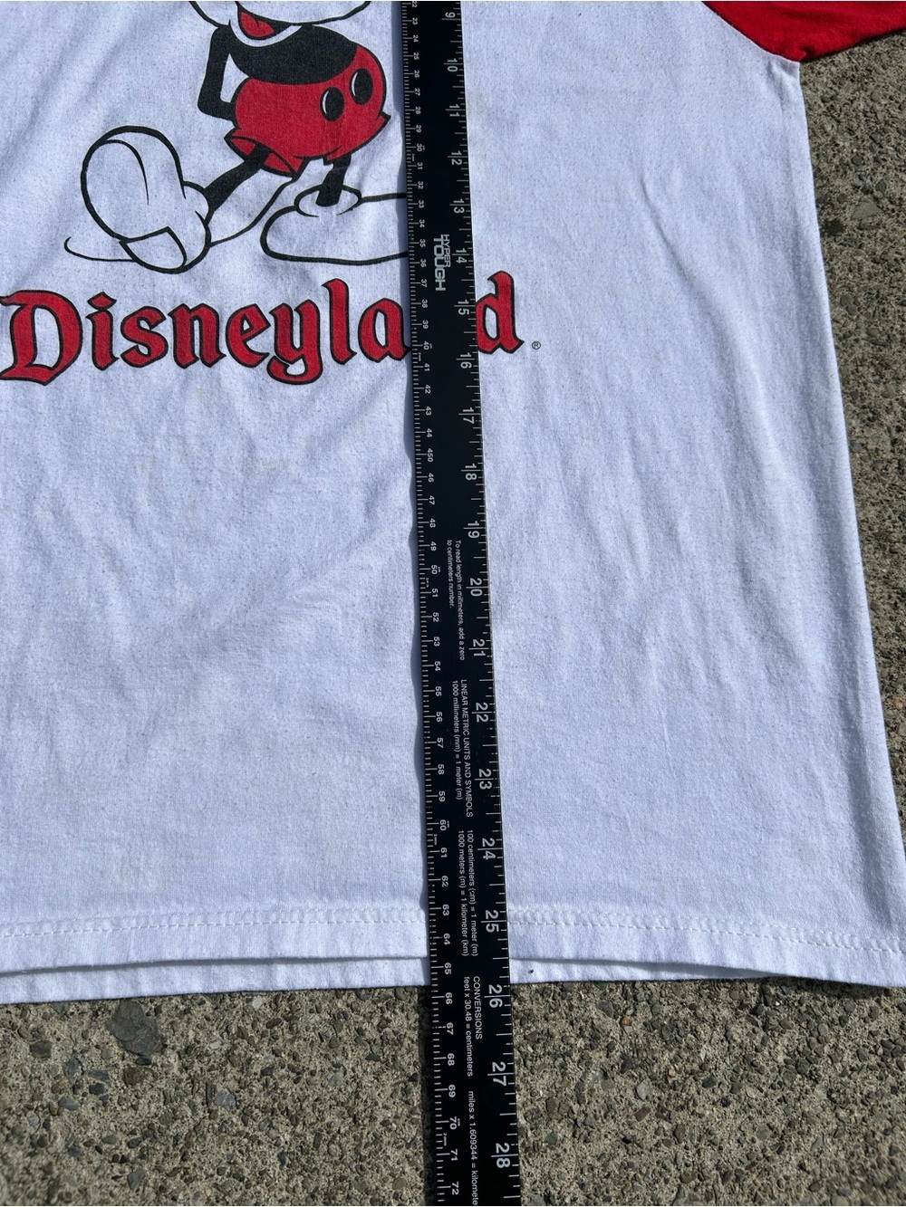 Disney | Shirts | Vintage 9s Disney Red White Mickey Mouse Tee | Poshmark